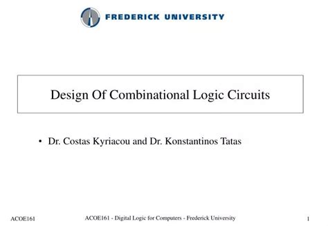 PPT Design Of Combinational Logic Circuits PowerPoint Presentation Free Download ID