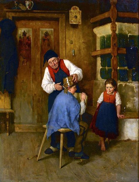 Richard Eisermann German 18531927 The Village Barber 18751889