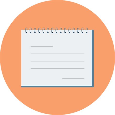 Notebook Generic Circular Icon