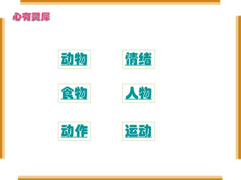 你划我猜词语分类