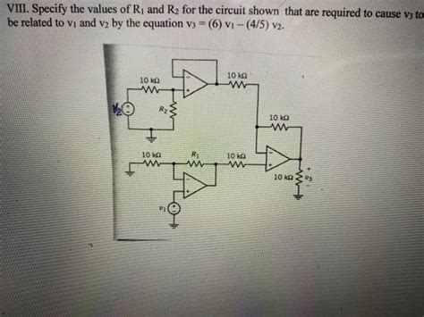Solved Ix The Circuit Shown Has Three Inputs V1 V2 And