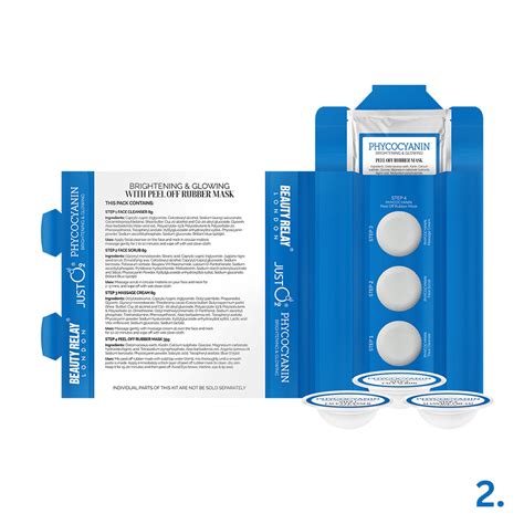 Phycocyanin Facial Kit With Peel Off Rubber Mask