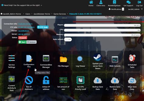 palworld how to configure and use rcon on server knowledgebase