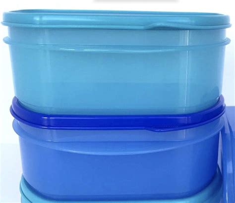 Tupperware Fridge Stackables Half Set Brilliant And Aqua