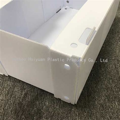 White Stackable Corrugated Bin Boxes Correx Pick Bins Huiyuan