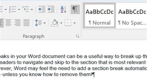 How To Remove Section Breaks In Word PC Guide