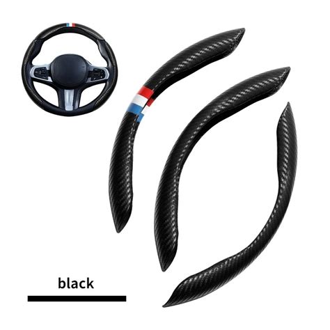 스티어링 휠 커버 초박형 미끄럼 방지 파워 보조 가죽 커버 스포츠 핸들 커버 자동차 액세서리 탄소 섬유 장식스티어링 커버 Aliexpress