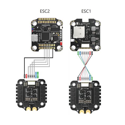 How To Connect Speedybee F405 V3 To Two 4 In 1 Escs Speedybee