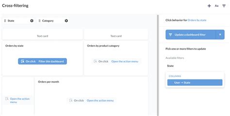 Creator Cross Filtering Charts