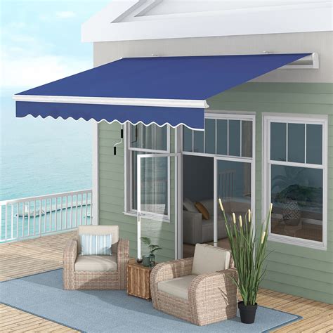 Xichongdianshang Outsunny 13 X 8 Retractable Awning Patio Awnings