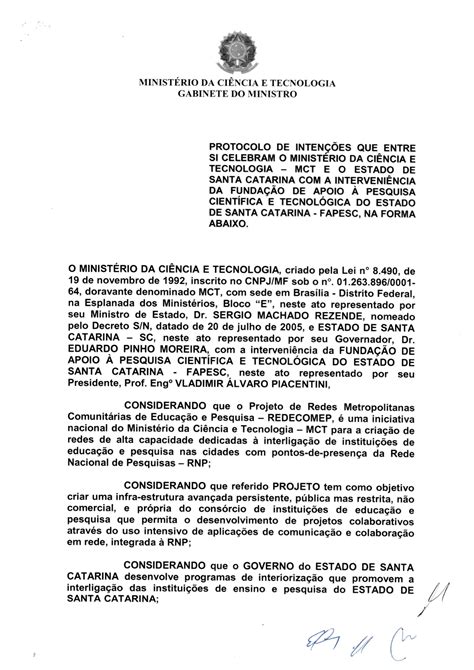 Mct E Governo Do Estado Assinam Protocolo De Intenções Para