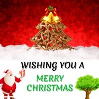 Wishing Merry Christmas Template Postermywall