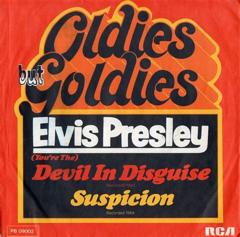 7″ Single Elvis Presley Youre The Devil In Disguise Suspicion