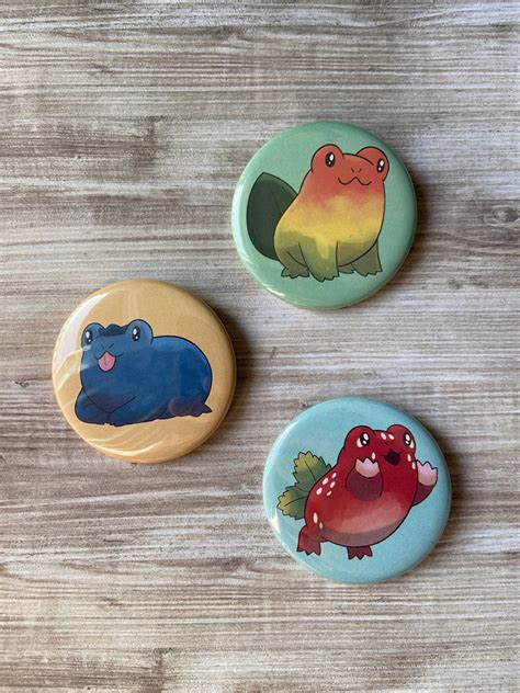 Cute Fruit Frog Buttons Fruit Frogs Cute Frogs Pinback Buttons Cute Buttons Food Puns