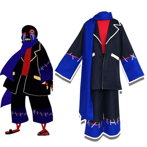 Anime Undertale Error Sans Cosplay Costume Adult Men Game Suit With Scarf And Gloves Halloween