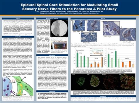 Epidural Spinal Cord Stimulation For Modulating Small Sensory Nerve Fibers To The Pancreas A