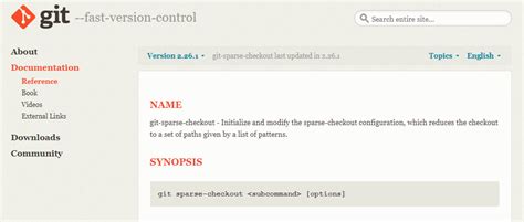 Sparse Checkout With Git To Reduce Confusion