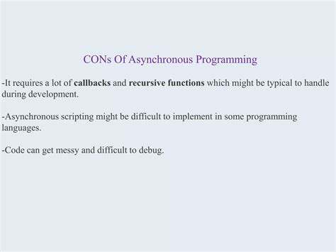 Asynchronous Programmingpptx Web Development Internet