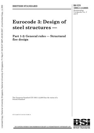 Bs En 1993 1 7 Plated Structure Out Of Plane Loading British Standard