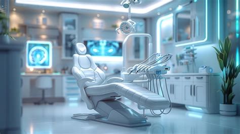 Modern Dental Office With Hightech Equipment Generative Ai Premium Ai Generated Image