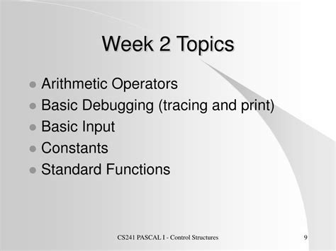 Ppt Pascal I Control Structures Powerpoint Presentation Free