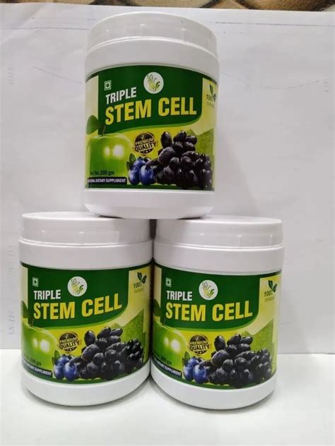 Triple Stem Cell Powder Natural Shine Care Packaging Size 200 Gm At