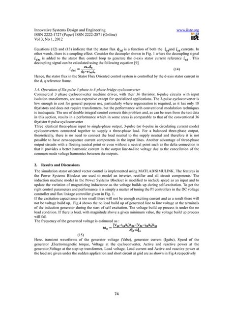 Stator Flux Oriented Vector Control Of Wind Driven Self Excited