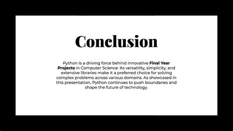 Ppt Python Powered Innovations Showcasing Final Year Projects In Computer Science Powerpoint