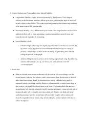 Aircraft Stability And Maneuverability Control Surfaces Course Hero