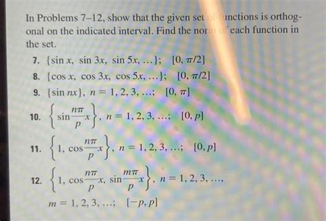 Solved In Problems 7 12 Show That The Given Set Functions