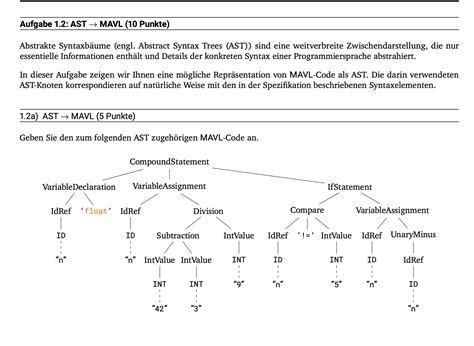 Solved Abstract Syntax Trees Ast Are A Widely Used