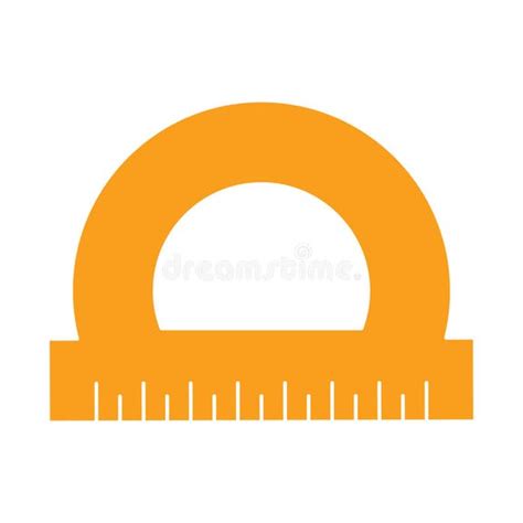Blue Protractor Outline Vector Stock Vector Illustration Of Icon Tool 376850396