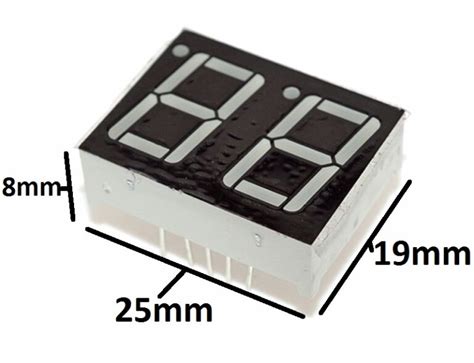 Display A Led 7 Segmenti Rosso Anodo Comune 2 Cifre Numero 056 Arduino