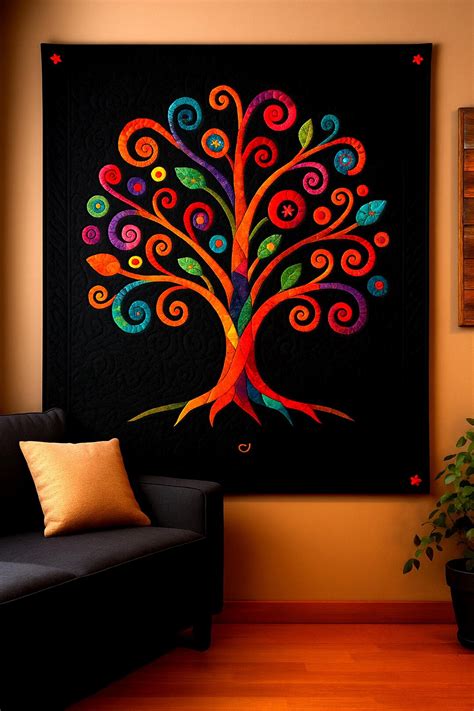 Tree Of Life Quilt Pattern Tree Of Life Patchwork Pattern Tree Of Life Sewing Pattern Pdf