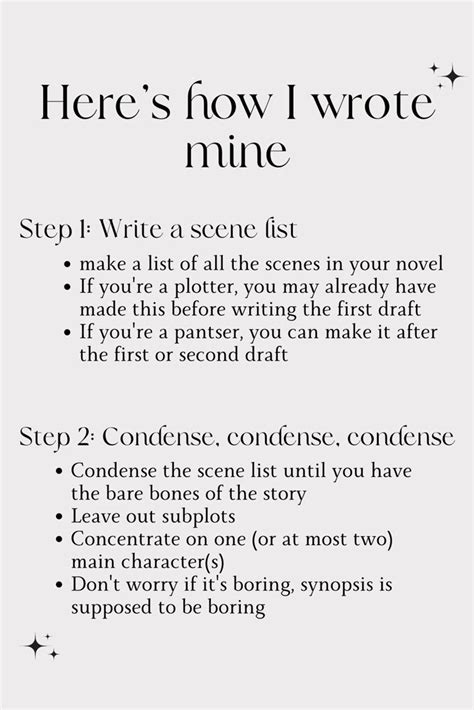 Easy Way To Write A Novel Synopsis