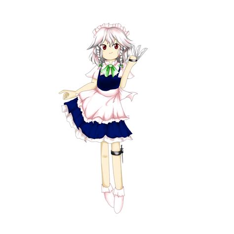 I Made Eosd Sakuya In The Pose Of A6 Sakuya R Touhou