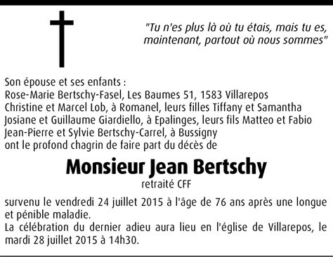 Jean Bertschy Hommages