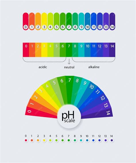 Premium Vector Ph Scale Chart For Acid And Alkaline Solutions