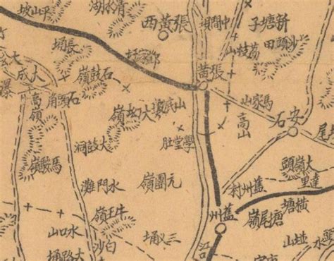 1941年合浦县全图 历史地图网
