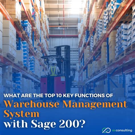 Sage200 Sage50 Esconsulting Warehousemanagementsystem Wms Warehousing Management