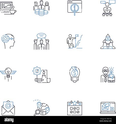 Humanitarian Mission Line Icons Collection Compassion Aid Relief