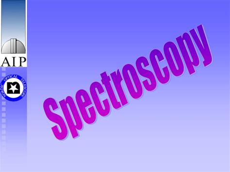 PPT Spectroscopy PowerPoint Presentation Free Download ID