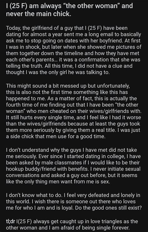 She Is Wondering Why Men Only Want Her For Sex And Nothing Else Even After Times She Just