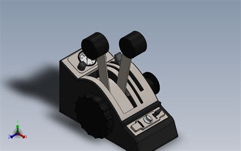 飞行器油门杆盒solidworks 2022模型图纸下载 懒石网