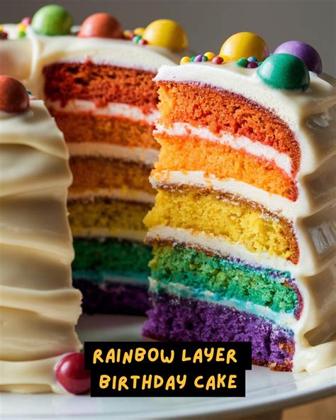 This Rainbow Layer Cake Is Sure To Make Any Birthday Magical