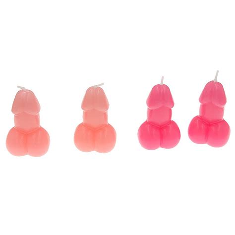 Kit Com 4 Velas Em Formato De Pênis Sex Candle Sex Shop Fascinação