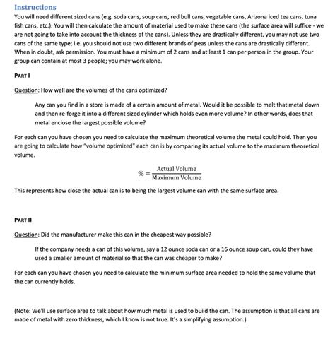 Solved The Length Of My Can Is 12 3 Cm And The Diameter Is Chegg Com