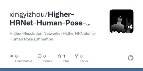 GitHub Xingyizhou Higher HRNet Human Pose Estimation Higher Resolution Networks HigherHRNets