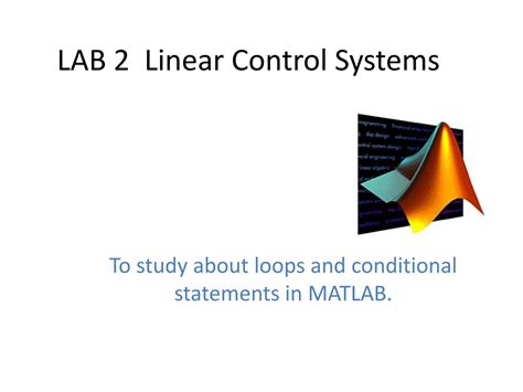 SOLUTION Lab 2 Linear Control Systems Studypool