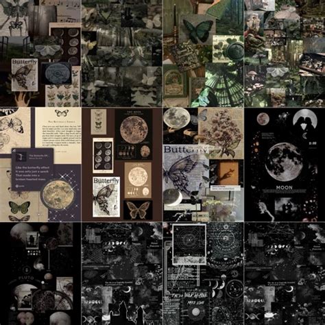 خرید و قیمت پک پوستر پینترستی دارک 12 عددی سایز A6 از غرفه پوستر و